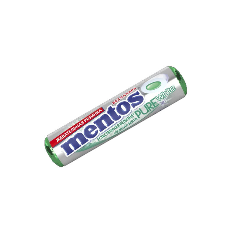 Ментос жевательная резинка Pure White Нежная мята 15,5г - купить с ...